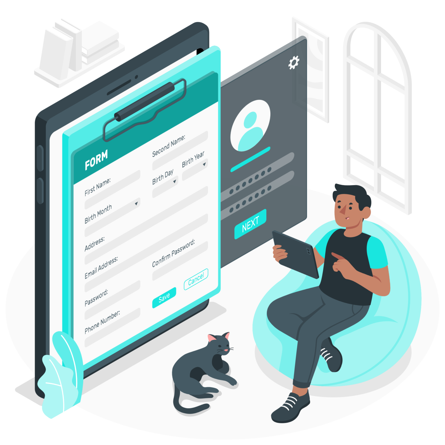 Form validation in react js functional component in 2024